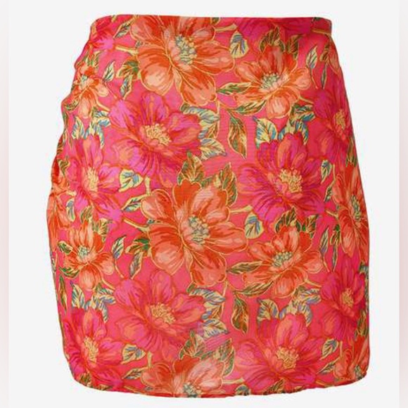 Beach Riot | Swim | Beach Riot Melanie Sarong In Miami Peony | Poshmark